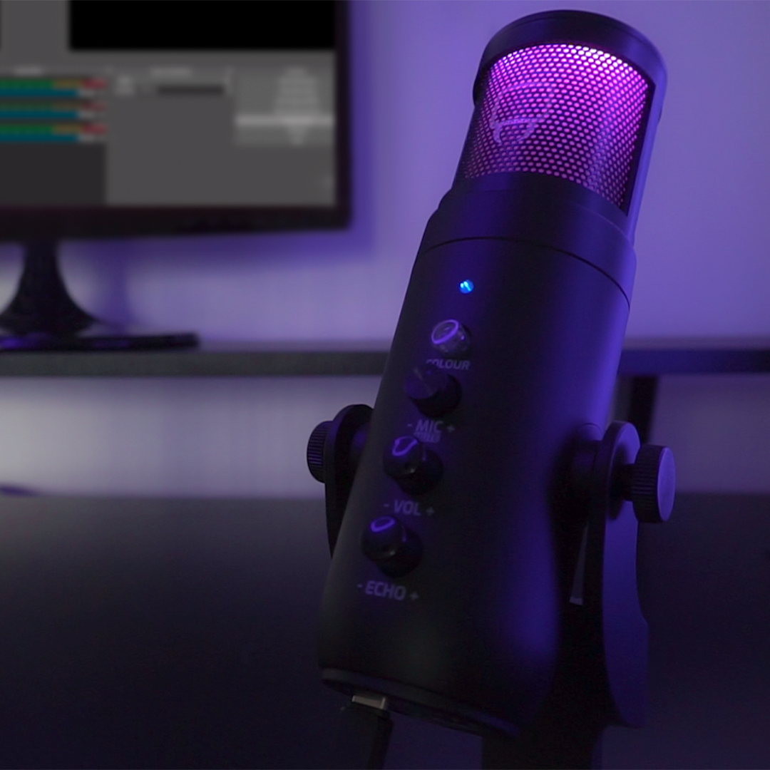LED streaming microphone | Venom